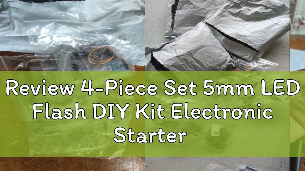 Review 4-Piece Set 5mm LED Flash DIY Kit Electronic Starter Kit PCB ...