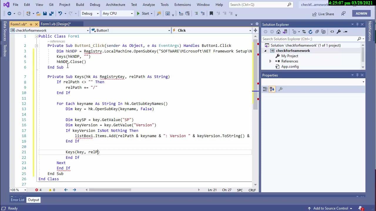 【VISUAL VB.NET】Check NET Frameworks - YouTube