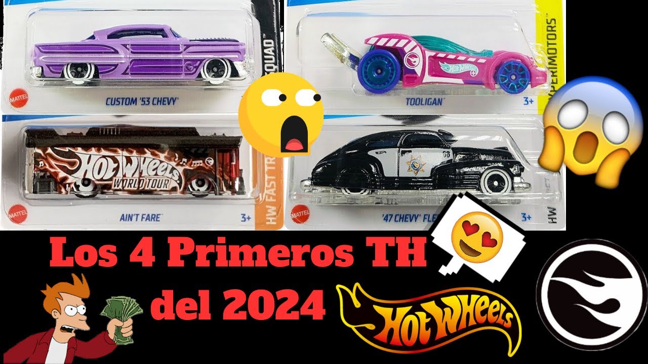 Los 4 Primeros TH Treasure Hunt del 2024 😱 Hot Wheels Cacería | Primer ...