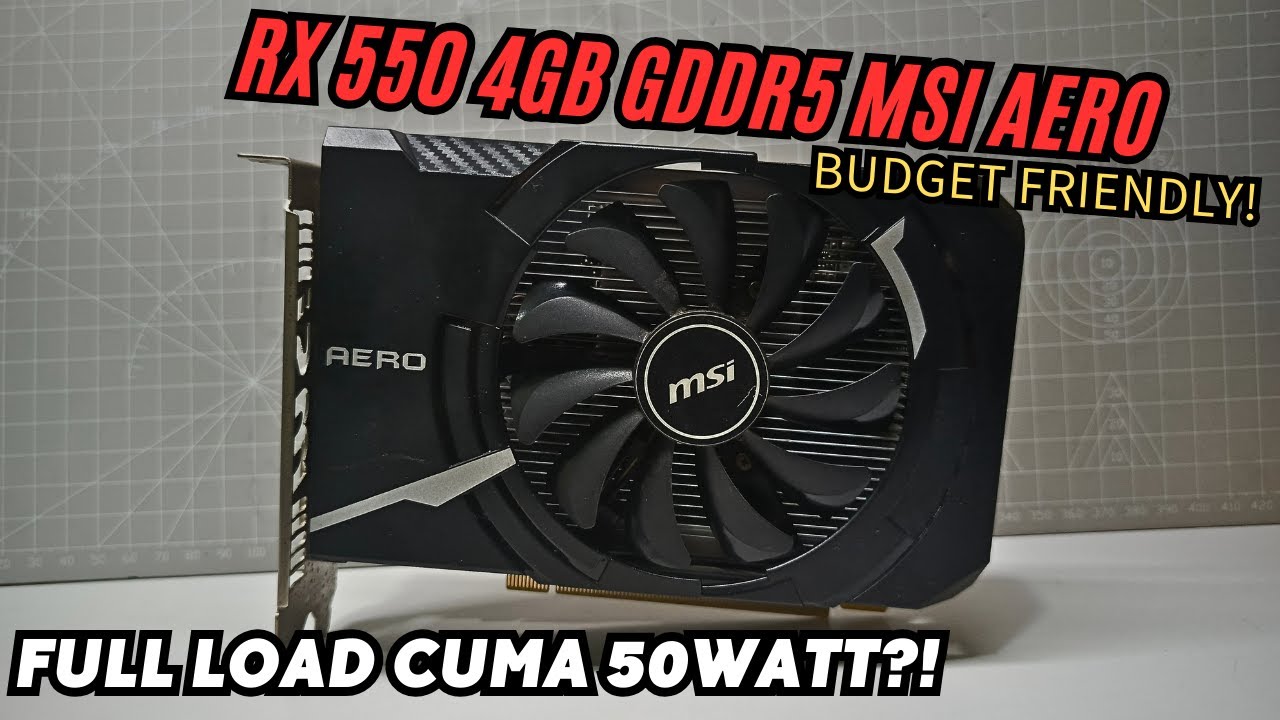RX 550 4gb MSI AERO 2025! Budget friendly!!! - YouTube