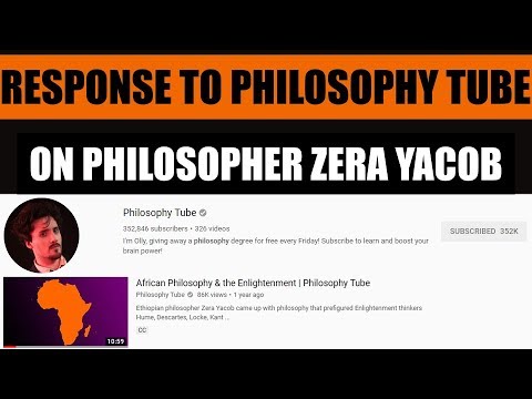Response to PhilosophyTube on Zera Yacob #1 - YouTube