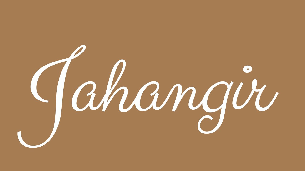 Learn how to Sign the Name Jahangir Stylishly in Cursive Writing - YouTube