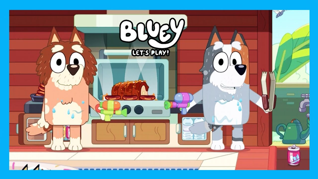 Episode Grand Dad and Grandpa Bob Play Water Gun! - Bluey: Let's Play ...