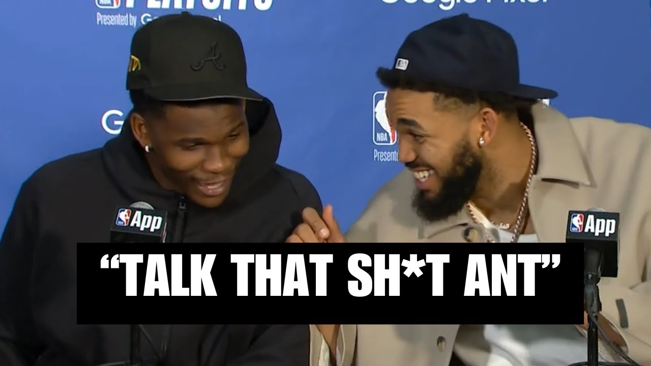 Anthony Edwards and KAT POST GAME 7 "Talks on who the MVP For The ...