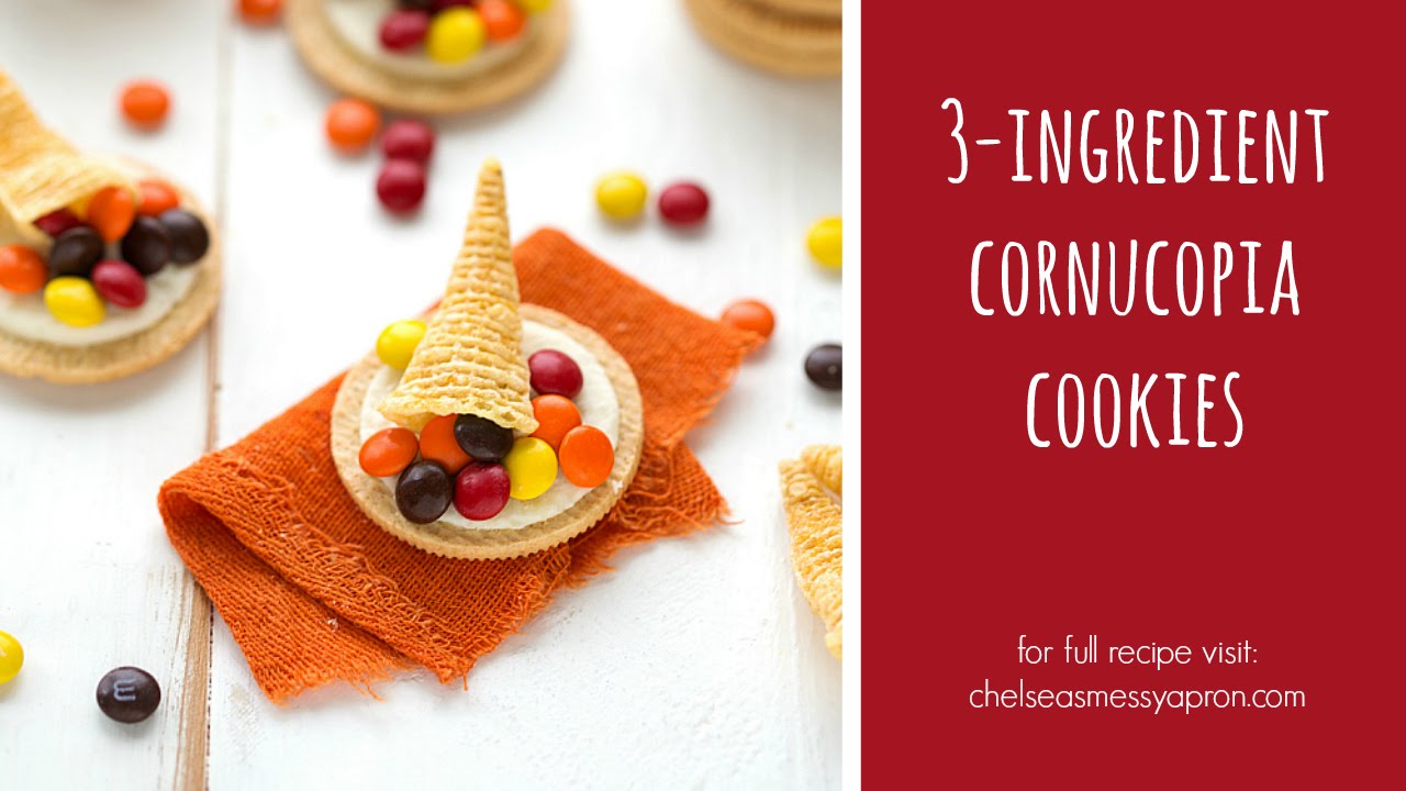 3-ingredient Cornucopia Cookies - YouTube