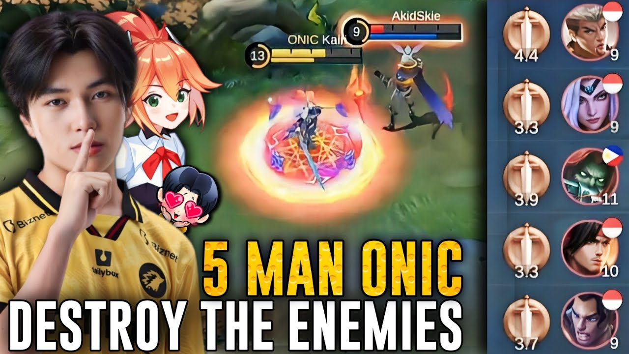 5 MAN ONIC EASILY DESTROY THE ENEMIES | FANNY TUTORIAL BUILD - YouTube
