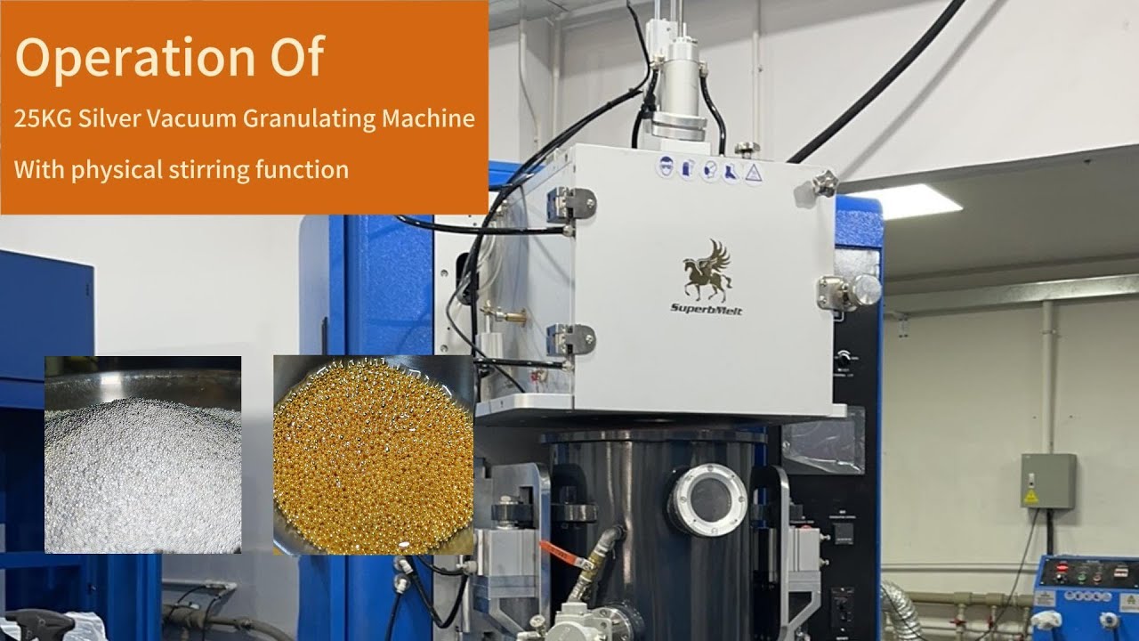 Operation video of SuperbMelt Vacuum Metal Granulating Machine - YouTube