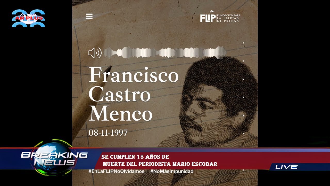 Se cumplen 15 años de muerte del periodista Mario Escobar - YouTube