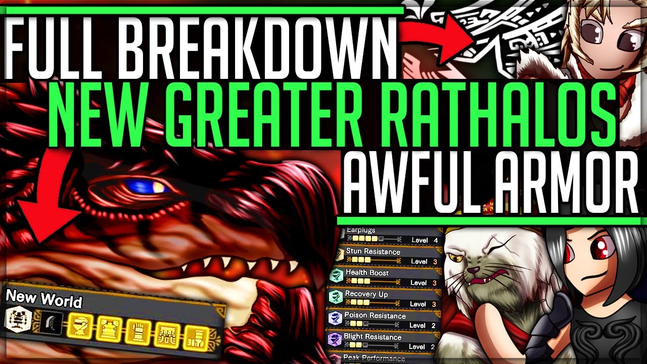 NEW MONSTER GREATER RATHALOS - Movie Crossover Event - Armor Review ...