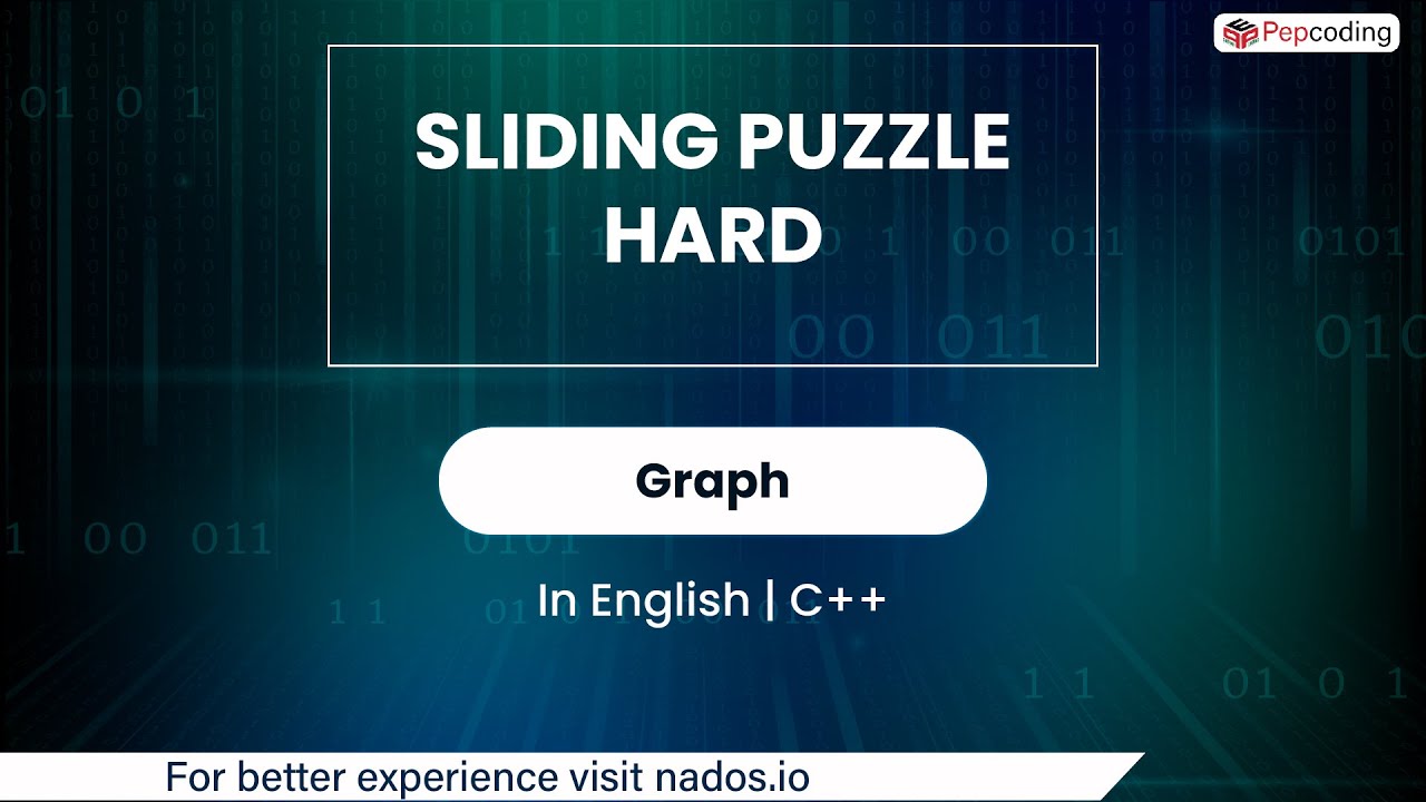 Sliding Puzzle Hard | Module : Graph | In English | CPP | Video_7 - YouTube