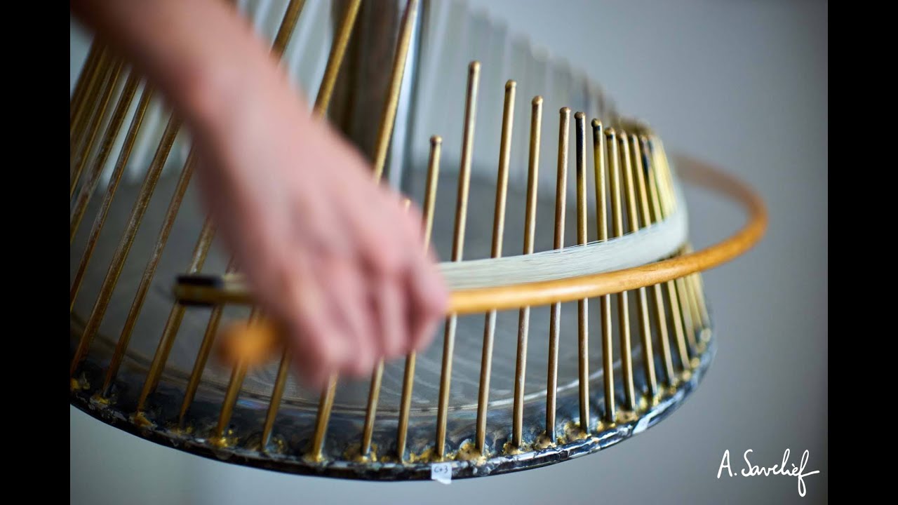 Waterphone MegaBass played with a curved bow BACH.Bogen - YouTube