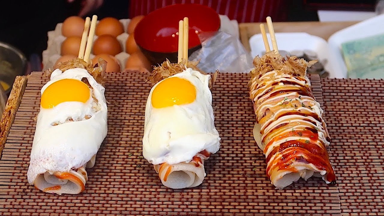 Japanese HASHIMAKI - Street Food in Bangkok Thailand - YouTube