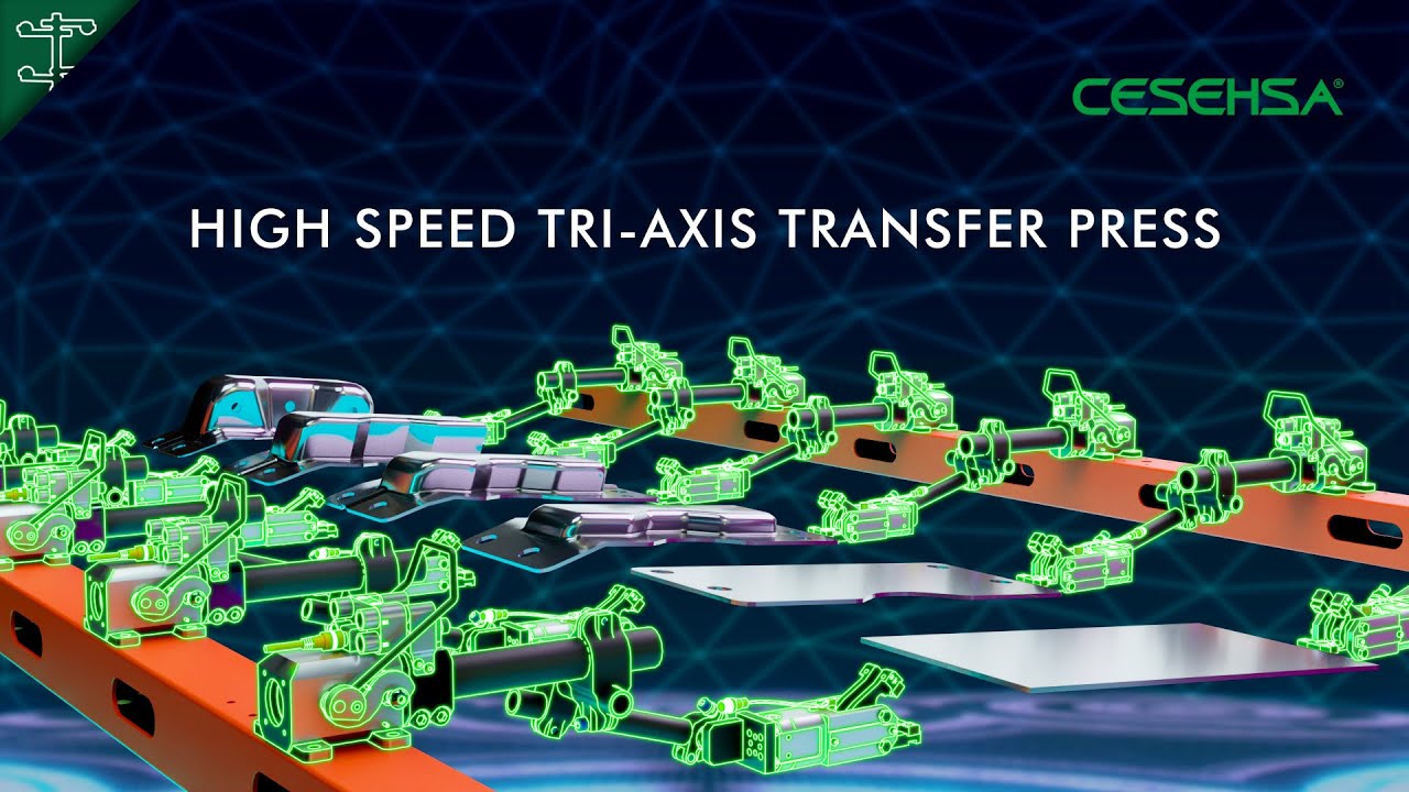 HIGH SPEED TRI-AXIS TRANSFER PRESS -- DESTACO - YouTube