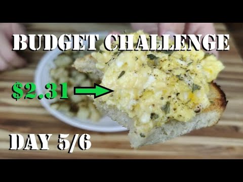 $2.50 Daily Budget Cooking Challenge | Day 5/6 - YouTube
