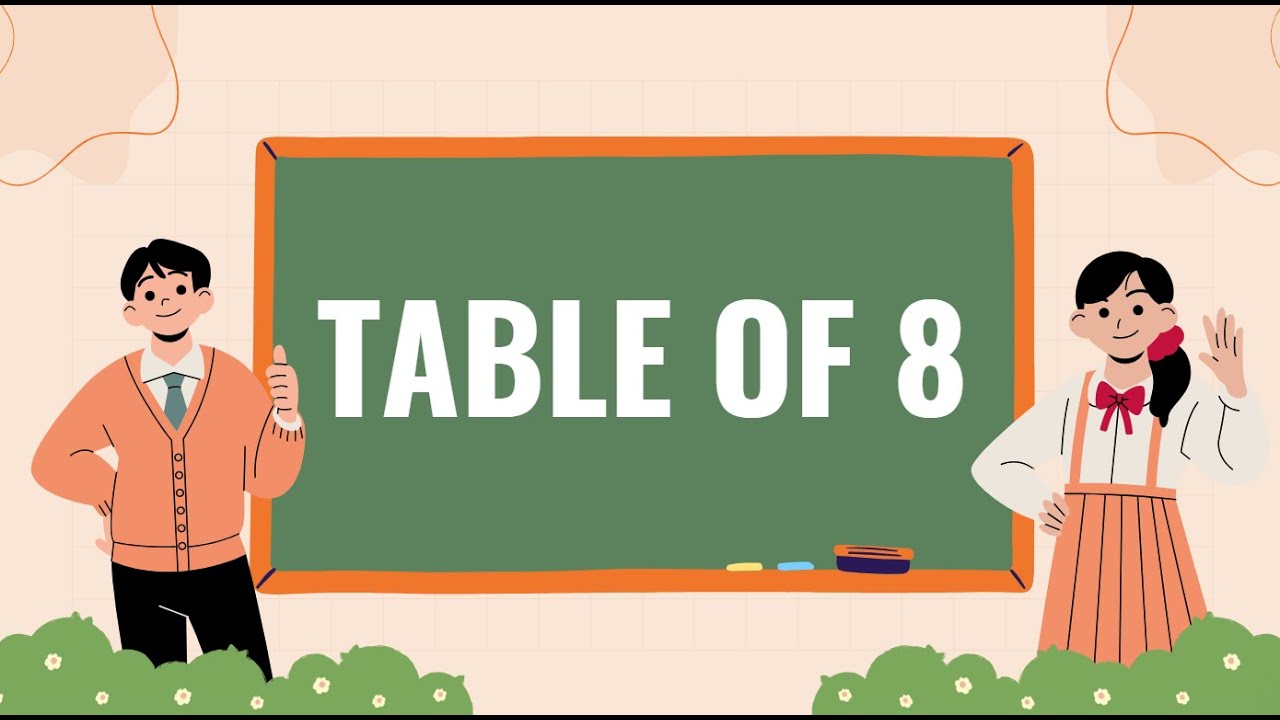 The Table of 8 Song for Kids | Fun Educational Multiplication Song ...