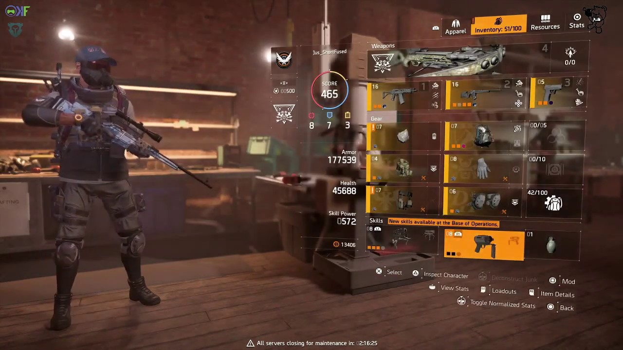THE DIVISION 2 - TIER 5 AGENT A QUICK LOOK AT MY INVENTORY - YouTube