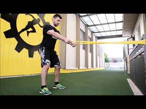 Pulley con elastico con controllo scapolare - YouTube