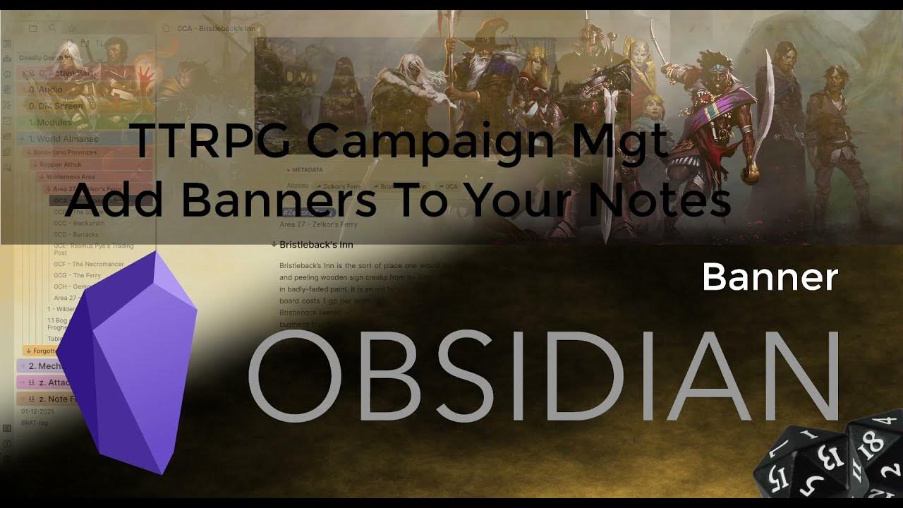 Obsidian - Banners - YouTube