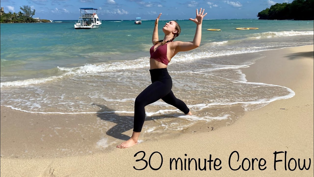30 min Core Flow Yoga - YouTube