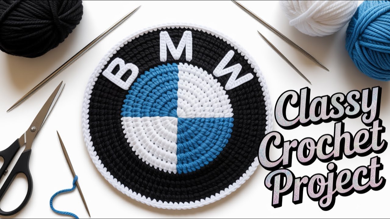Crochet logo key chain | BMW car logo | Crochet keychain | Crochet BMW ...