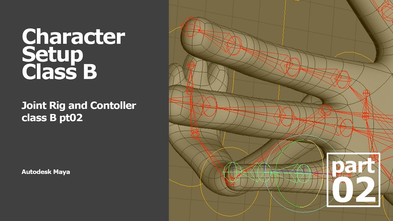 Character Setup : Joint Rig and Controller class B pt02 - YouTube