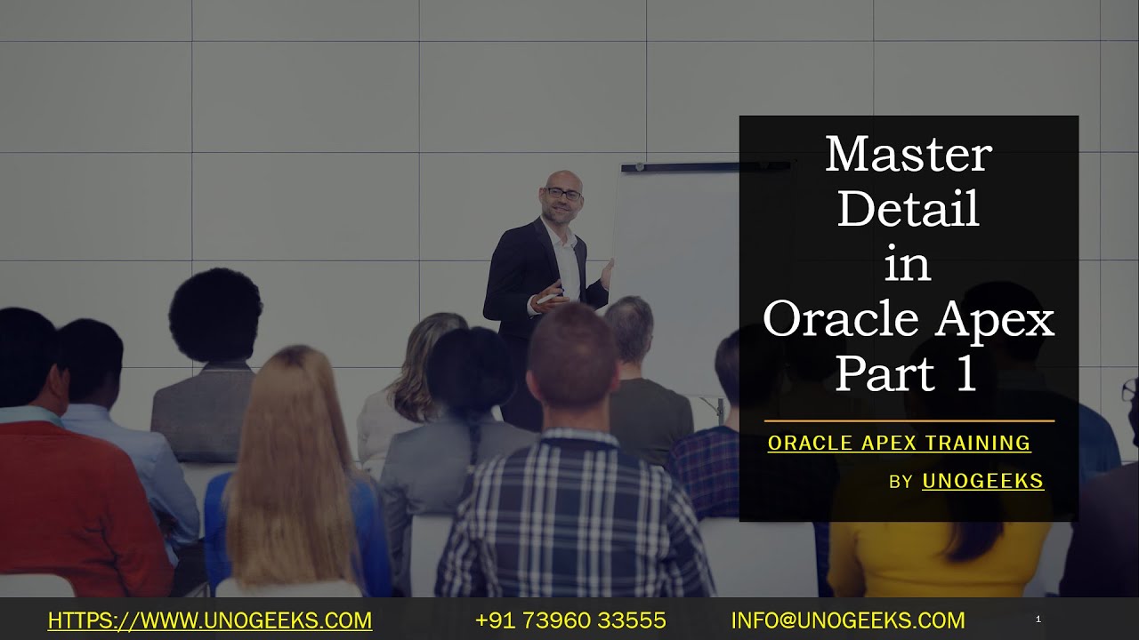Oracle Apex Training | Master Detail in Oracle Apex Part 1 | Oracle ...