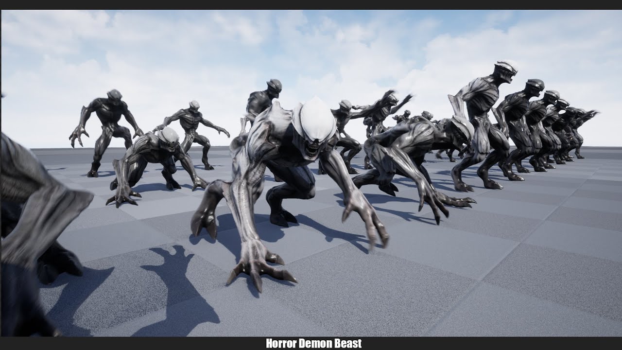 Demon Beast Creature Unreal Engine (3d model for sale) - YouTube