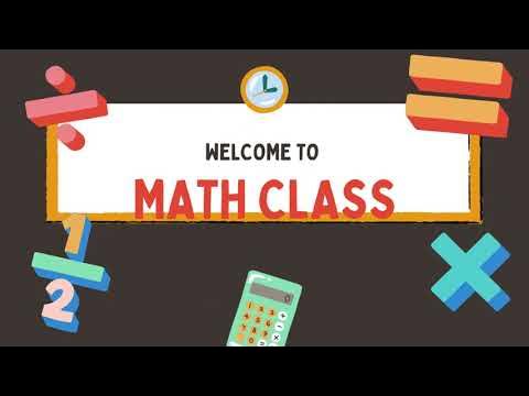Colorful Illustrative Welcome to Math Class YouTube Intro Video - YouTube