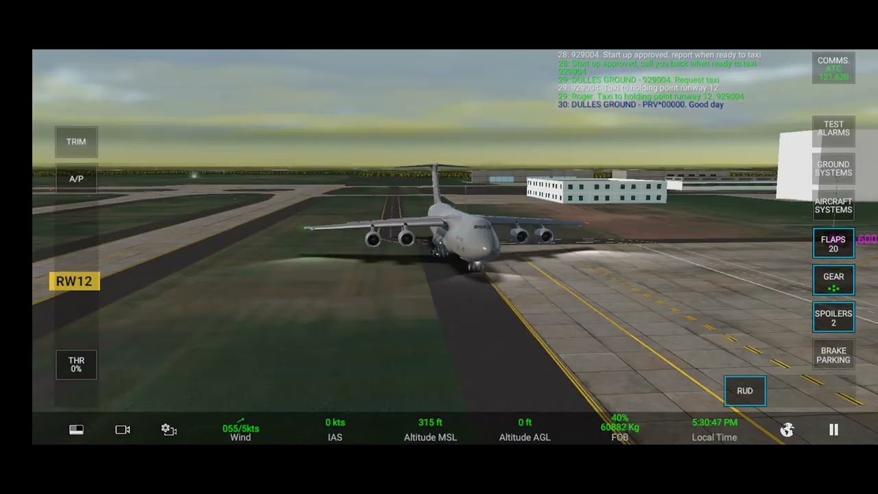 RFS-REAL Flight Simulator Lockheed C-5B Galaxy Washington to Anchorage ...