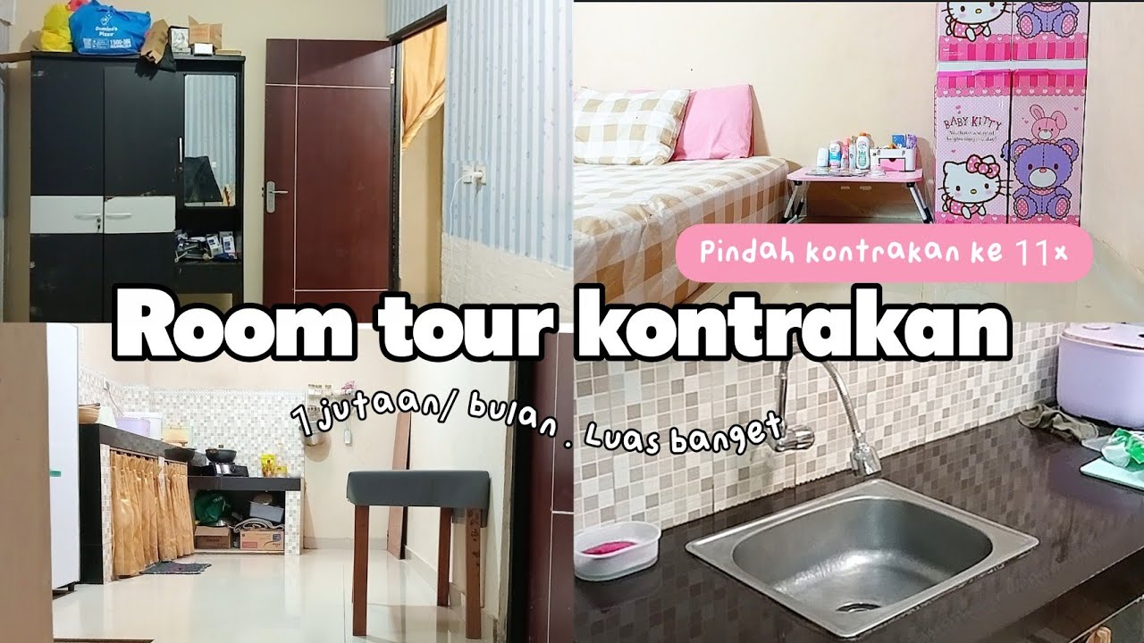 ROOM TOUR KONTRAKAN 1JUTAAN || pindah kontrakan ke 11 - YouTube