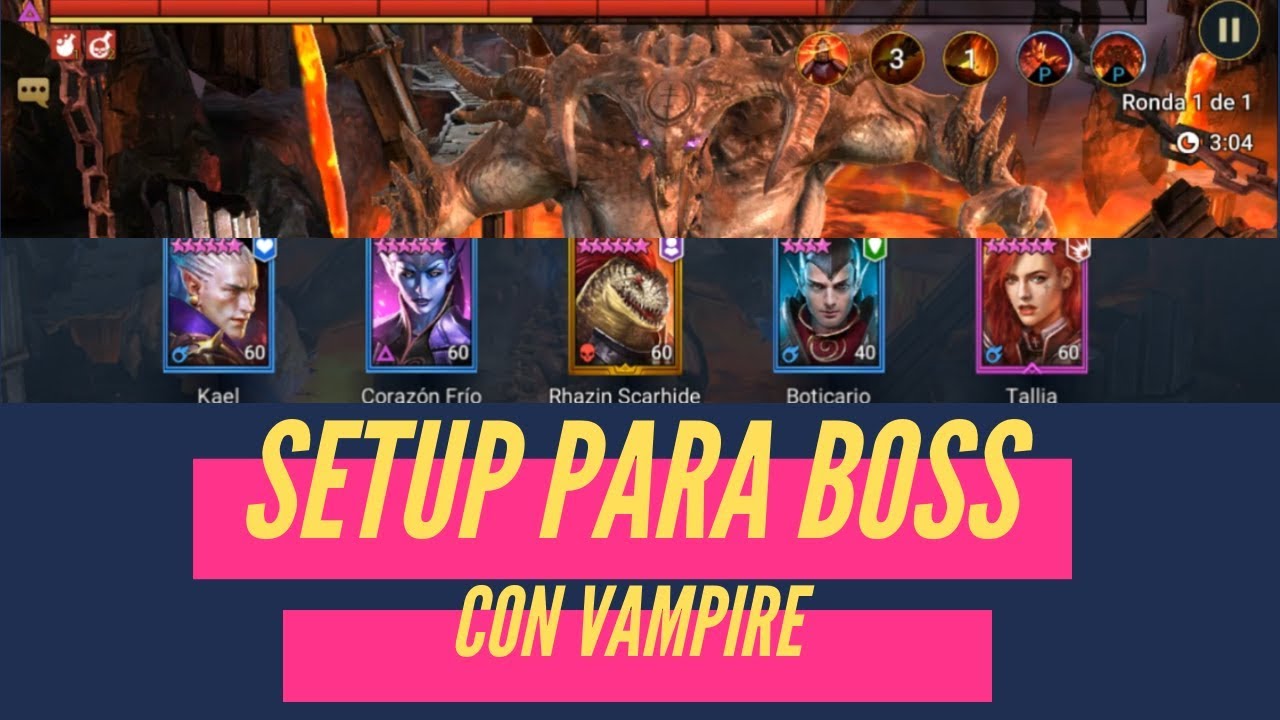 BOSS SETUP CON VAMPIRE RAID: SHADOW LEGENDS - YouTube