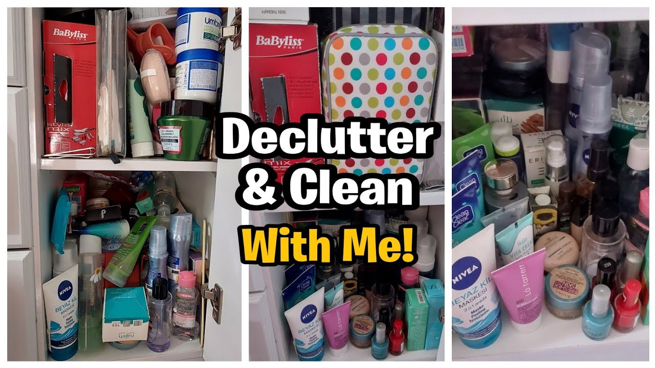 Hyperlaps: Motivating Declutter & Clean with Me; Decluttering your vanity drawer - YouTube