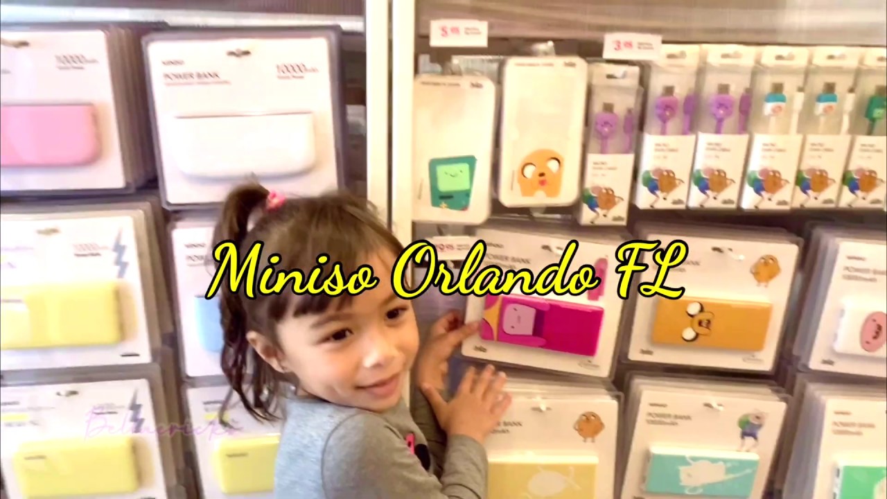 Bella vlog shopping at miniso Japanese dollar store in Orlando-FL - YouTube