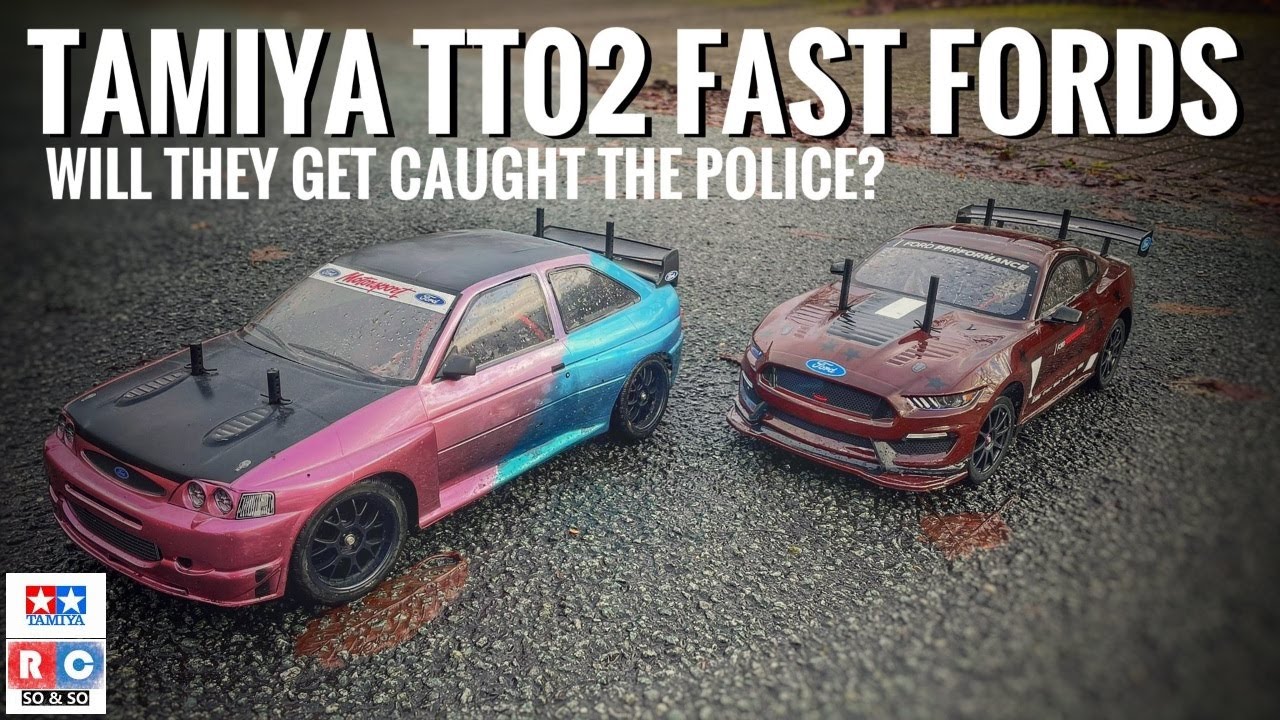 Tamiya TT02 Ford Mustang GT4 vs Ford Escort Cosworth - Who is the King ...