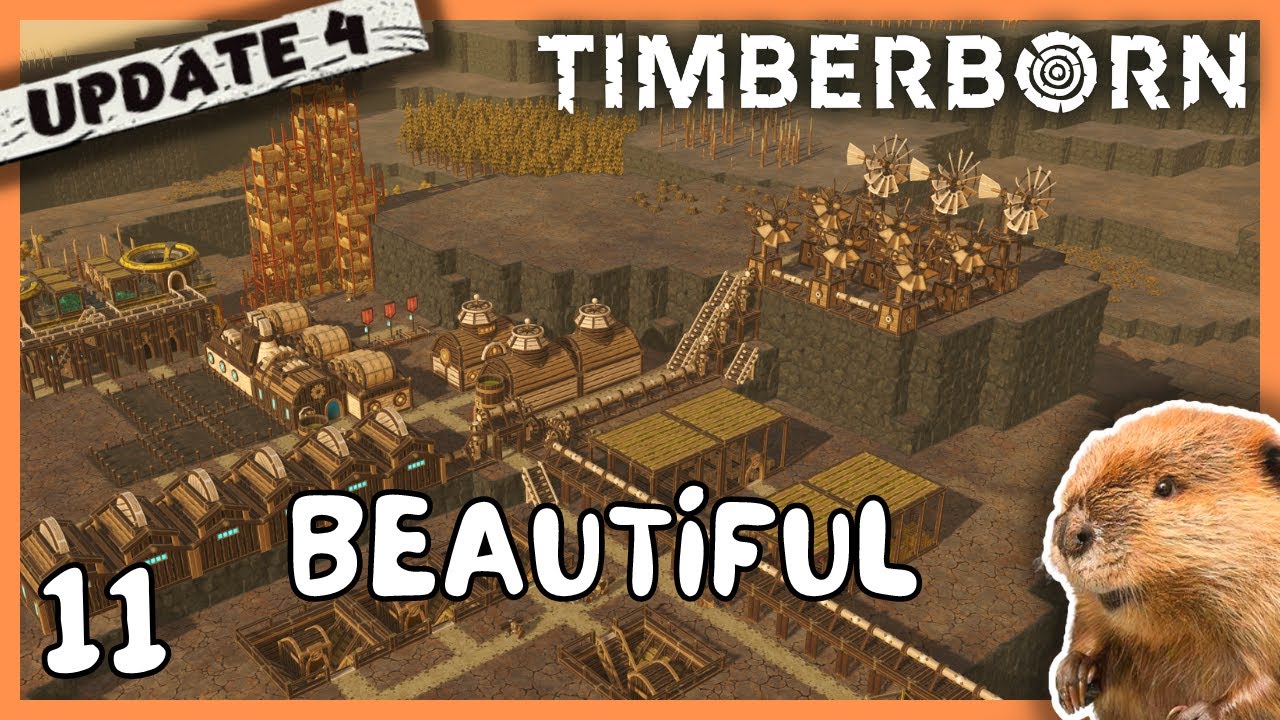 Very Busy Beavers. Lots To Do | Timberborn Update 4 | 11 - YouTube
