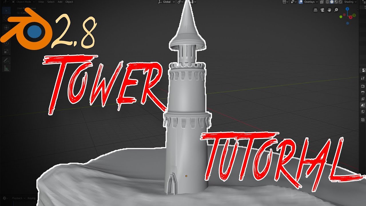 Modeling tower in Blender under 8 minutes - YouTube