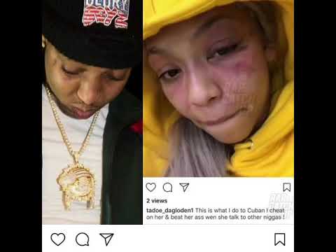 Glo Gang affiliate Tadoe admits to beating his Rapper Gf Cuban Doll ...