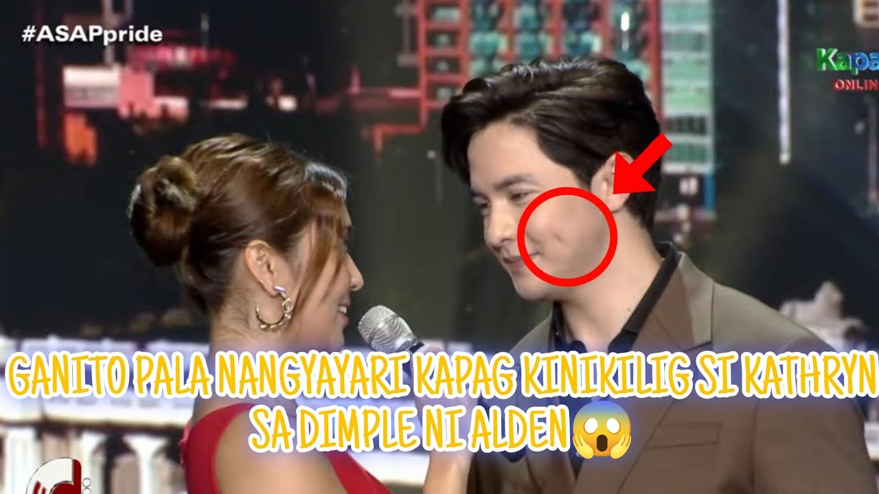 GANITO PALA NANGYAYARI KAPAG KINIKILIG SI KATHRYN SA DIMPLE NI ALDEN😍 # ...