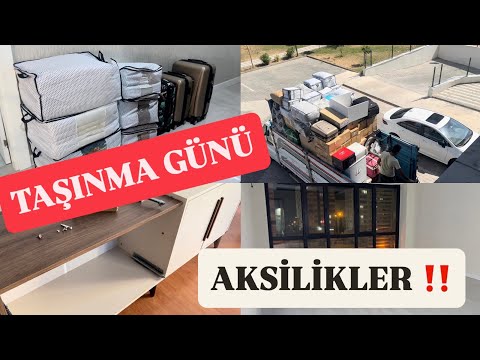 TAŞINIYORUZ ‼️ TAŞINMA VLOG 4 🙏🏻 Bİ DEVİR BİTTİ 🤦🏻‍♀️ AKSİLİKLER PEŞİMİZİ BIRAKMADI 😓 TAŞINMA VLOG 🤍