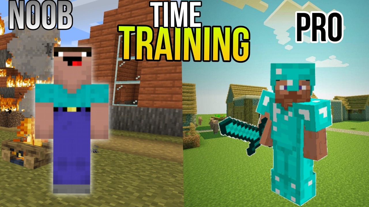 Noob🤡 To pro😎 Training *Minecraft* - YouTube