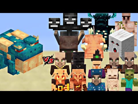 The Minecraft all mobs vs warped toad fight finally revealed #minecraft ...