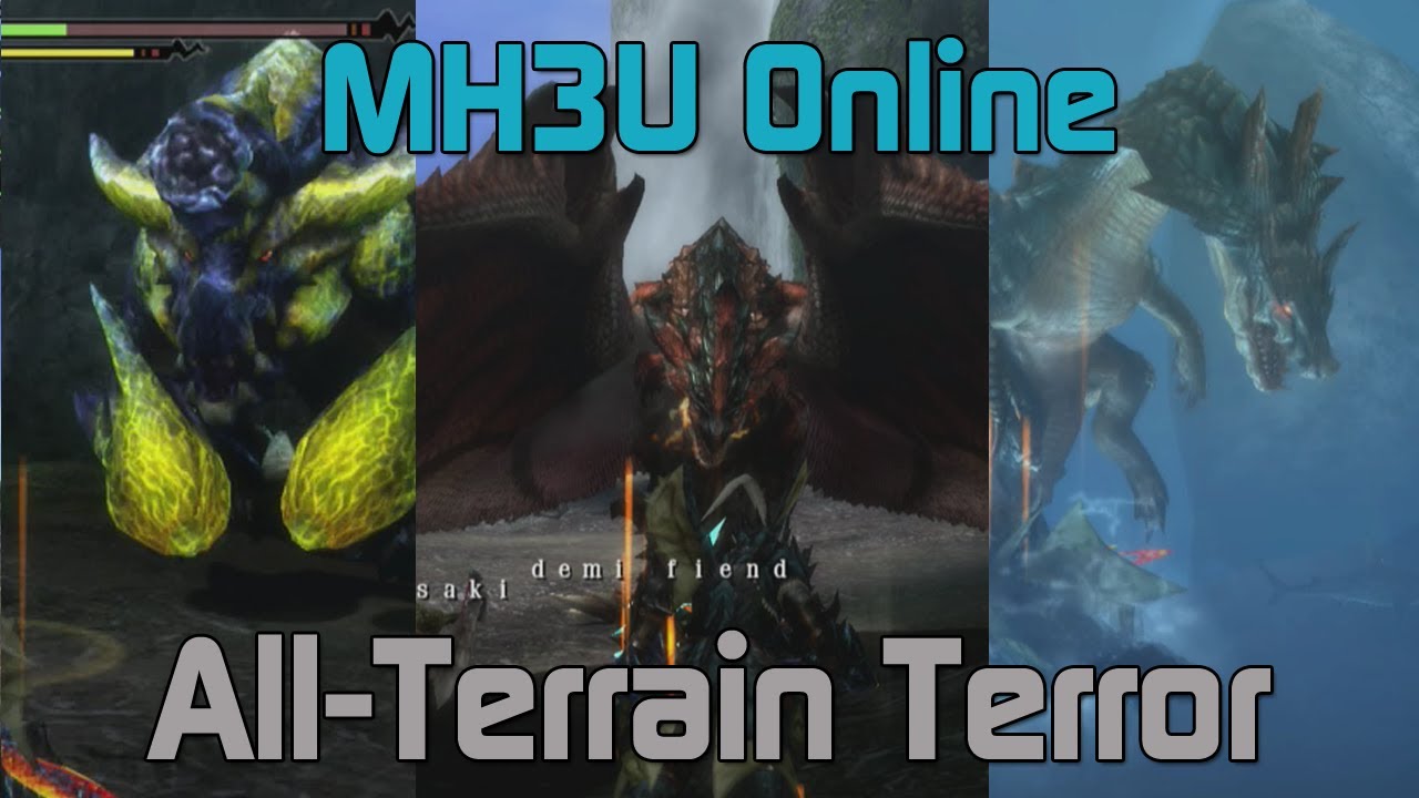 [MH3U] Monster Hunter 3 Ultimate Online - HR8 All Terrain Terror - YouTube