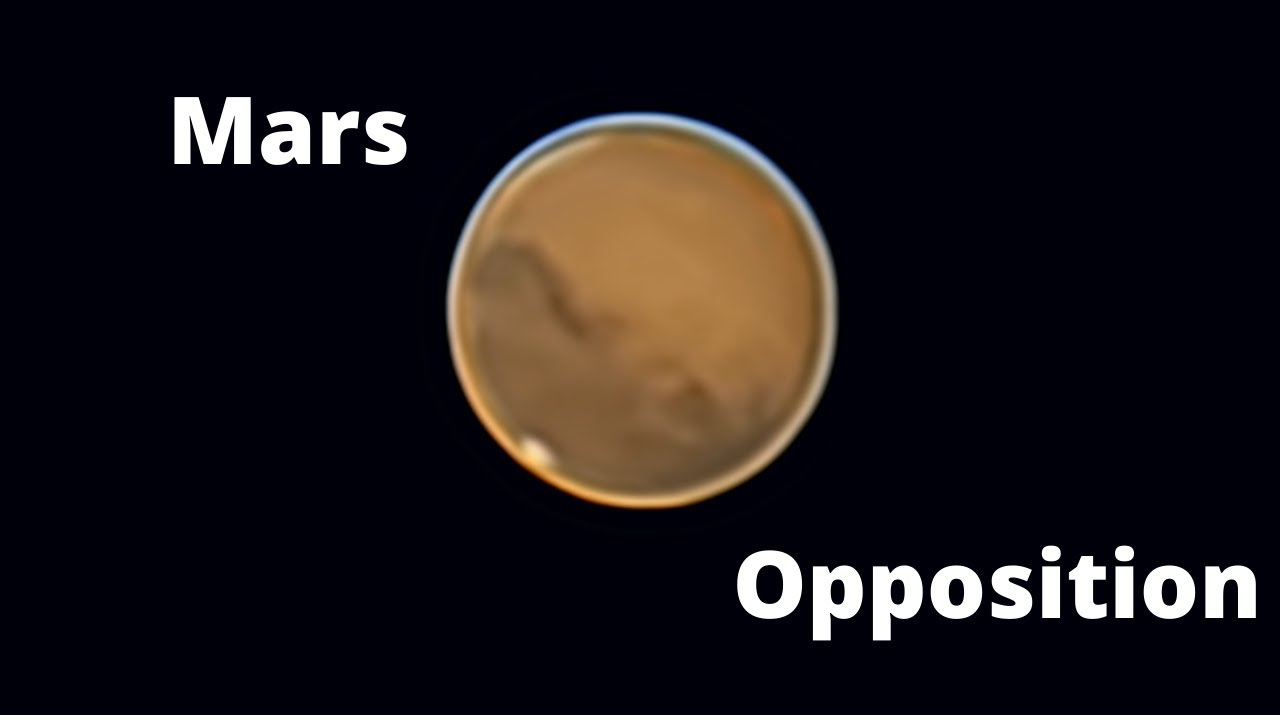 Mars Opposition Live View on 6 Oct 2020 with 12 inch Dobsonian ...