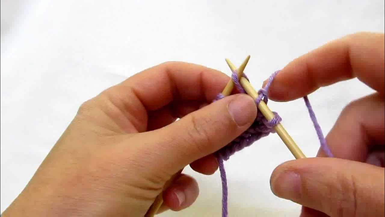 Really Clear: Knit or Purl through the Back Loop of a Stitch (cc) - YouTube