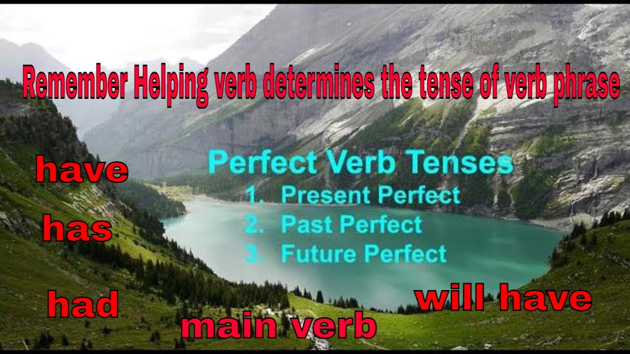 Perfect Verb tenses(Present, Past, and Future Perfect) - YouTube