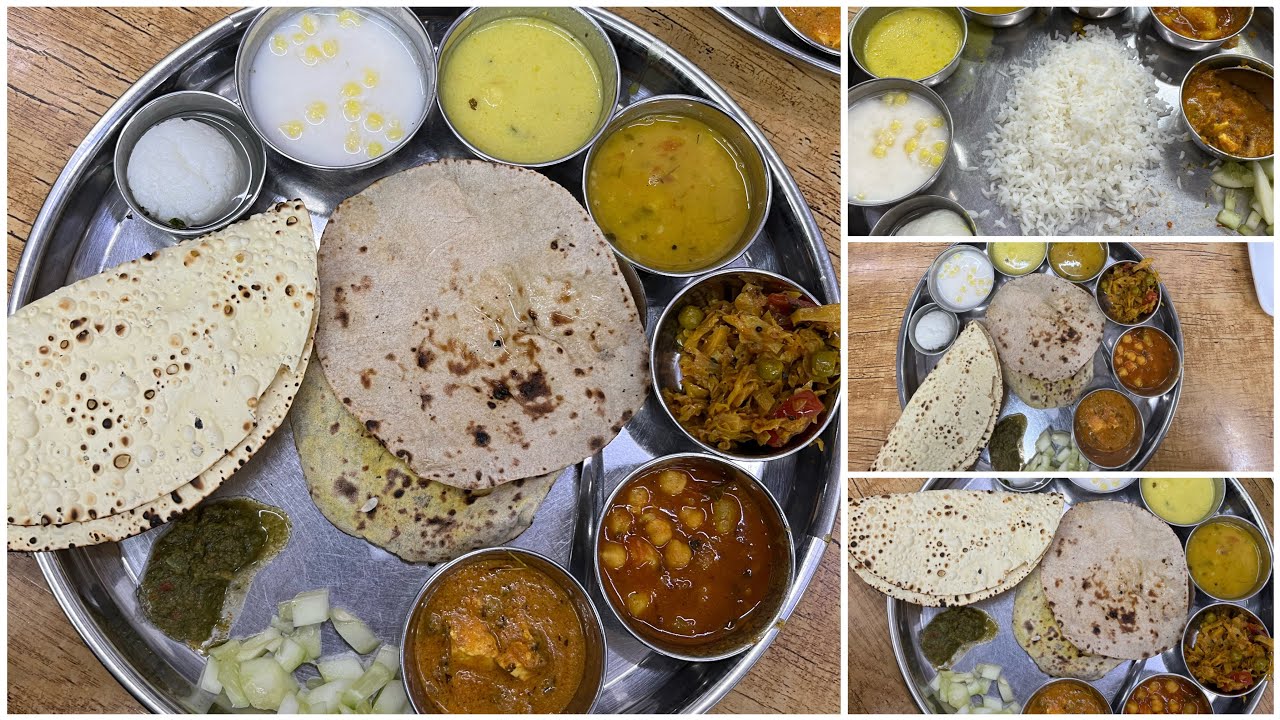 Ramashray Gujrati Thali Resturant In Raipur 🍱 #thali #gujratifood # ...