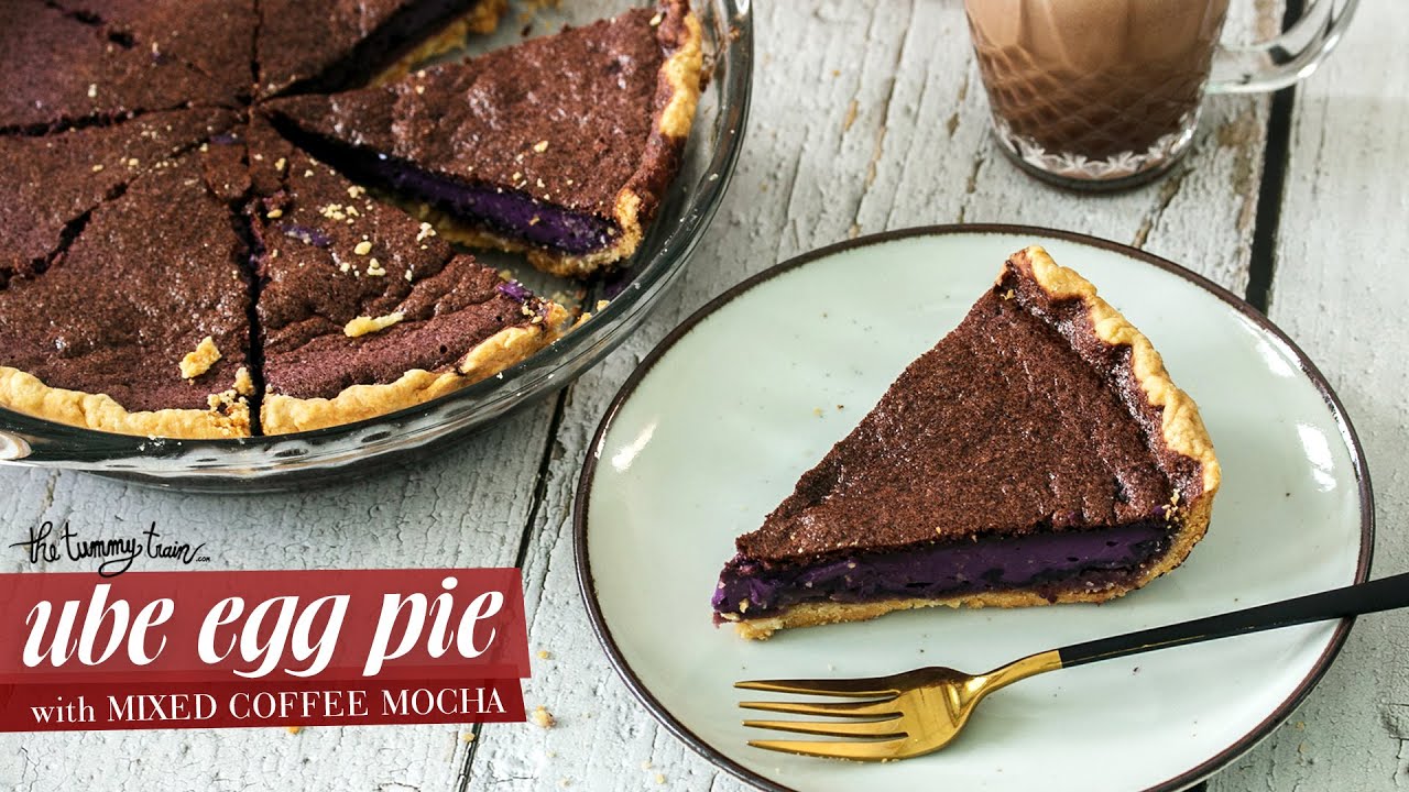 A stunning Ube Egg Pie, paired with Mixed Coffee Mocha | The Tummy ...