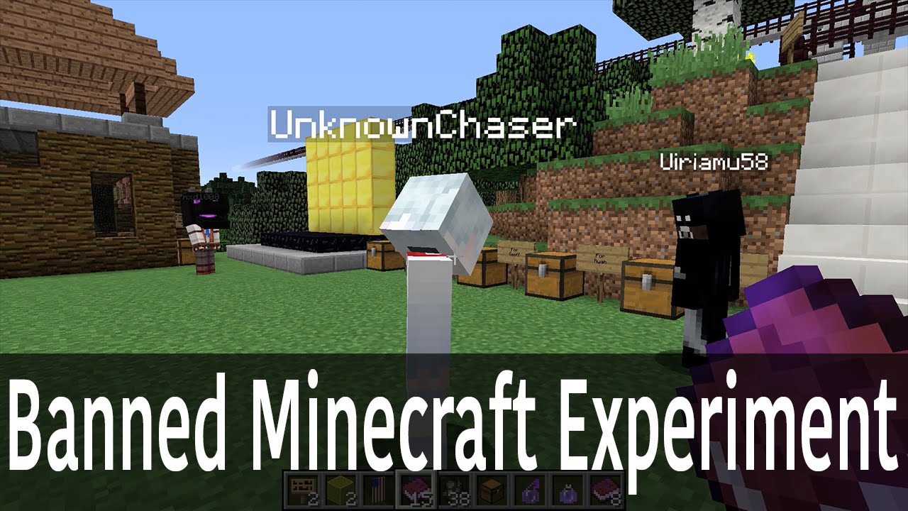 Banned Minecraft Experiment - Let's Play Minecraft - YouTube