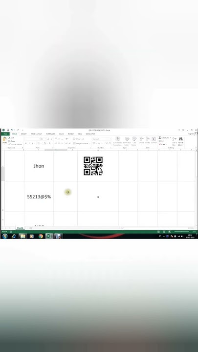 QR Code In Excel #qr #barcode #qr #barcodetin #excelsupport #exceltricks #exceltips # ...