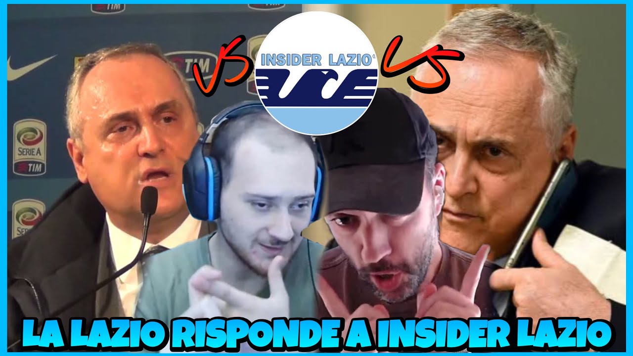 COMUNICATO UFFICIALE della LAZIO contro INSIDER, siamo alle COMICHE 😂 ...